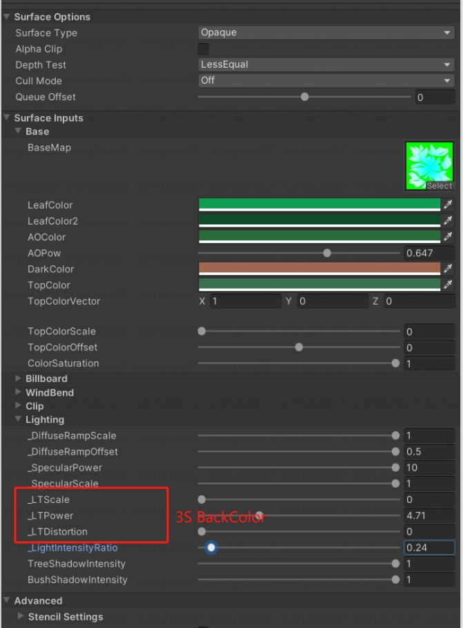 Toon Tree 3S Shader_wangtao-TA
